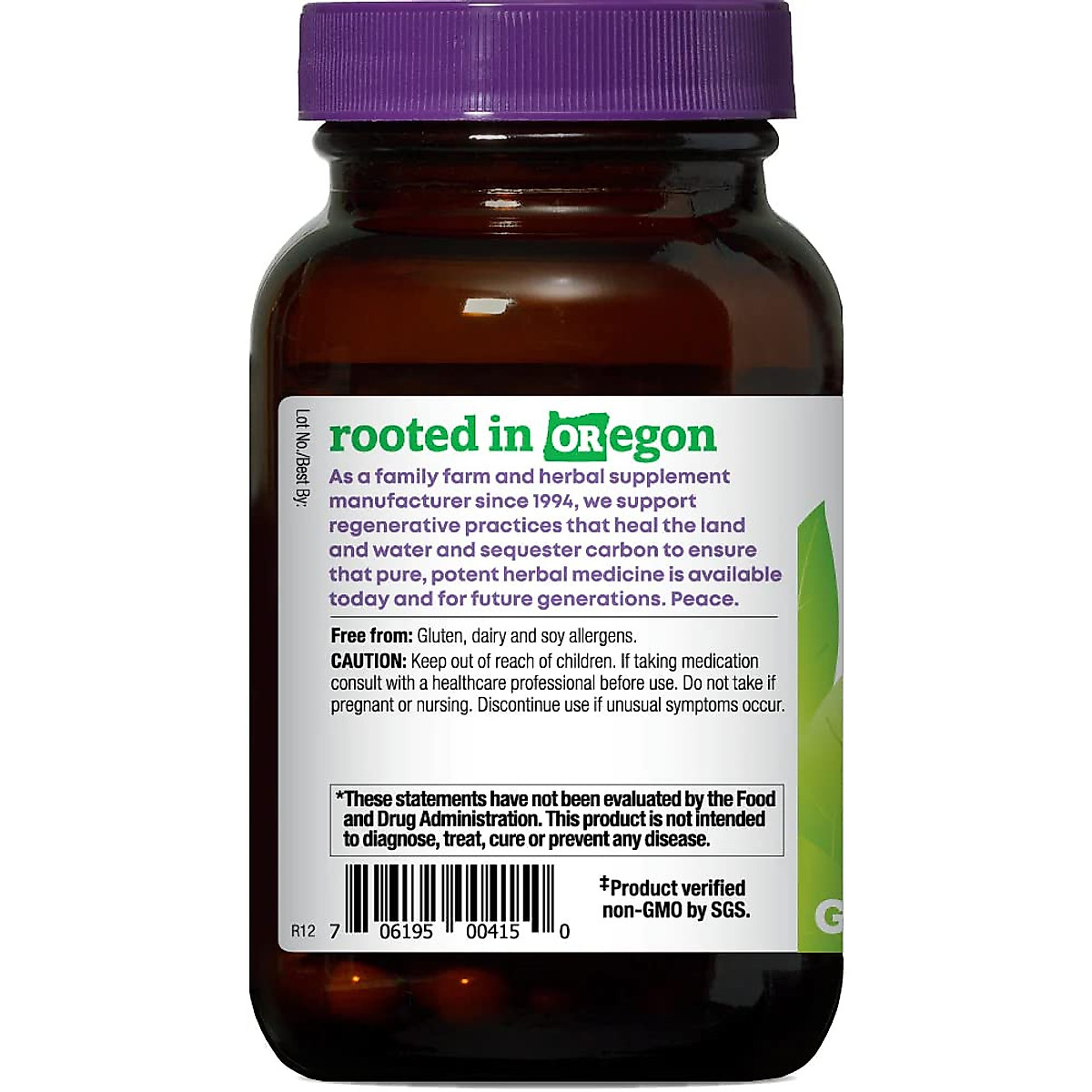 Oregon's Wild Harvest Rhodiola Supplement, 60 Count