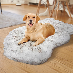 Agape Paws LUXURY FAUX FUR ORTHOPEDIC BED | Premium Joint Health Memory Foam Dog Bed with Waterproof | Washable Cover | Durable | Comfortable | Chew Proof Luxury Pet Bed for Large Dogs.
