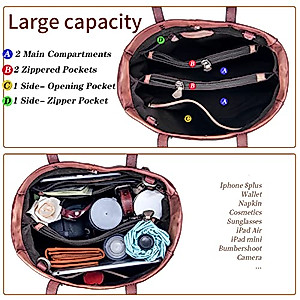 Crossbody Bag for Women Leather Tote Bag Handbags Hand-Painted Shoulder Bag Satchel (Coffee)