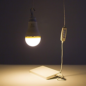 Tento Lighting USB Bulb USB-Powered LED Light Three Color Change, 40 Watts Replacement Portable Hanging Bulbs Camping Fishing Beach Tent Dormitory Energy Saving Led Lightbulb