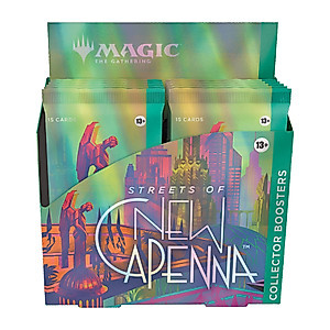 Magic: The Gathering Streets of New Capenna Collector Booster Box | 12 Packs + 1 Box Topper (181 Magic Cards)