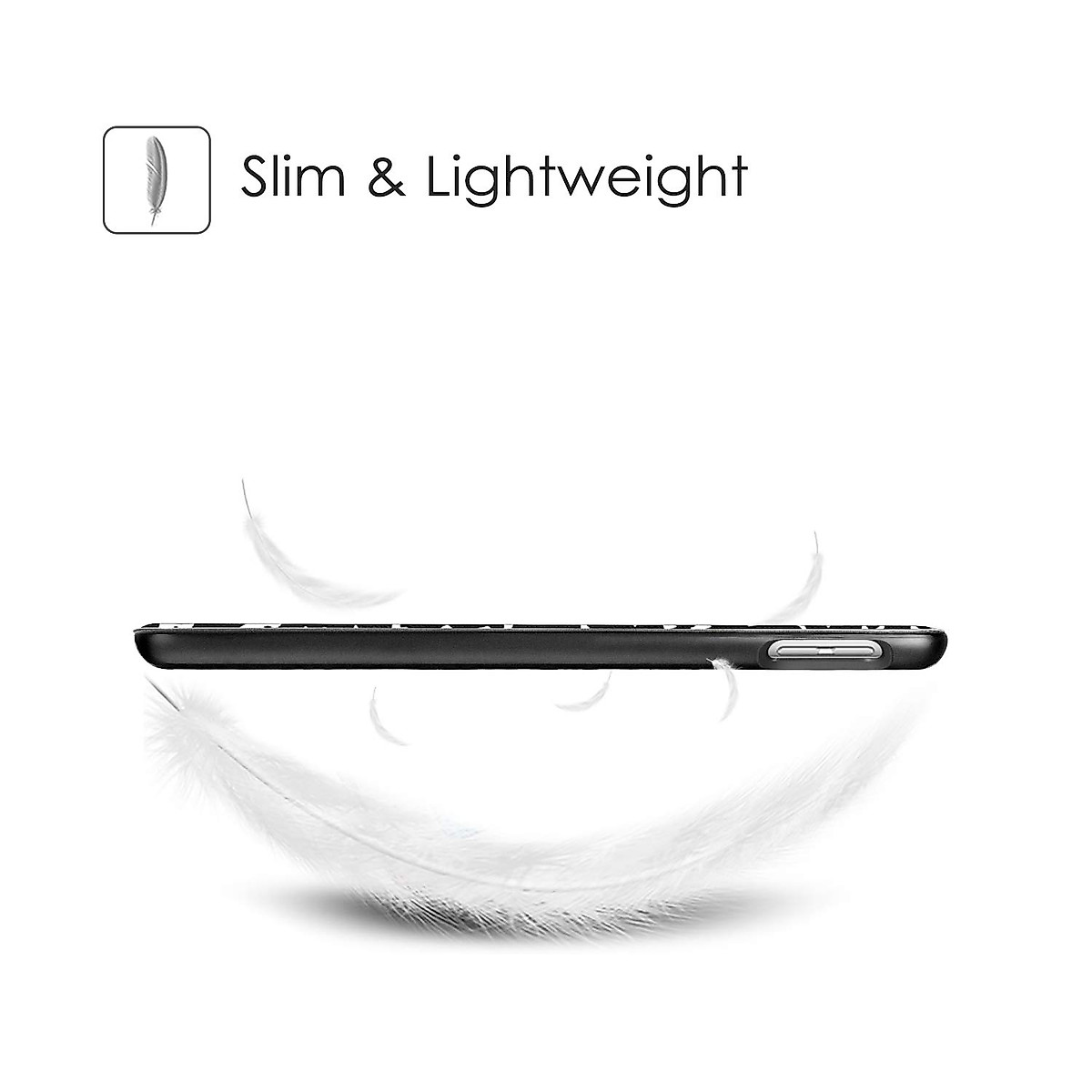 Fintie SlimShell Case for iPad Mini 5 2019 - Lightweight Smart Stand Protective Cover with Auto Sleep/Wake for iPad Mini 5th Generation 7.9" Model, Composition Book Black