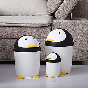 LSNLNN Waste Bin,Trash Can with Lid Creative Cartoon Desktop Storage Garbage Container Bin for Kitchen Living Room Outdoor Indoor Waste Bin Garbage Disposal,14.178.46In,14.178.46In