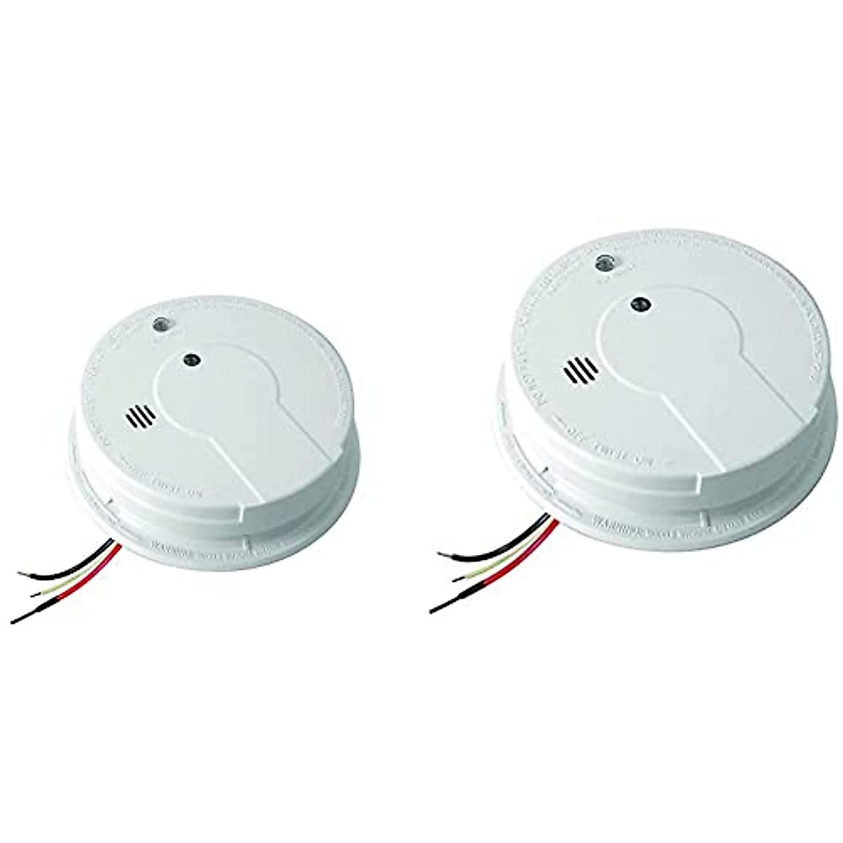Kidde Smoke Detector, Hardwired with Battery Backup & Interconnect, Battery Included & Smoke Detector, Hardwired Smoke Alarm with Battery Backup & Interconnect Capability