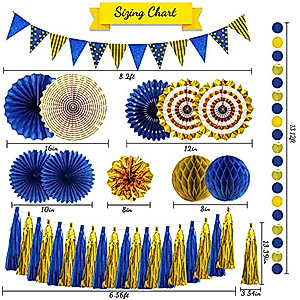 Paper Fans Party Decorations Glitter Paper Triangle Flag Pennant Banner Tassel Garland Circle Banners Party Supplies for Graduation,Bachelorette, Birthday, Wedding, Baby Shower