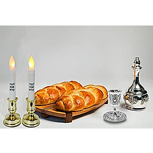 Ner Mitzvah Tall Kiddush Cup and Tray - Premium Quality Silver Plated Goblet With Stem - Shabbat and Havdalah Goblet - Judaica Shabbos and Holiday Gift