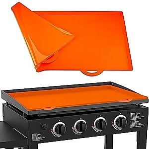 Jusoit 36 inch Blackstone Griddle Cover, Heavy Duty Food Grade Silicone Griddle Mat for Grill Top, Outdoor Blackstone Accessories Protect from Dirt & Rust