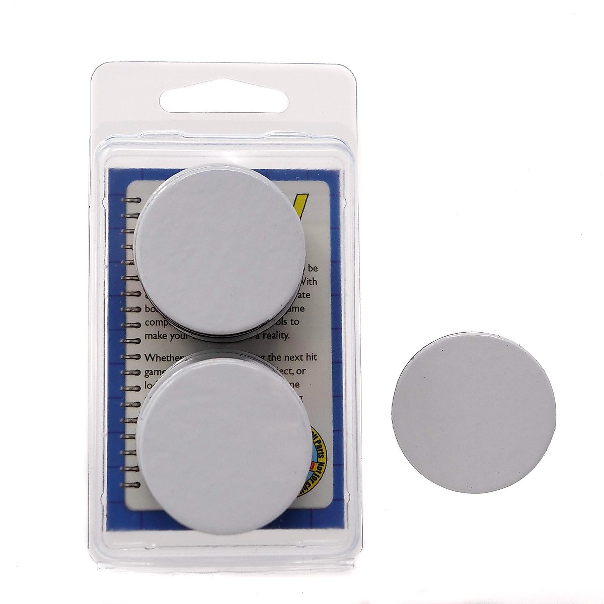 Value Pack of 28 - Dry Erase - Reusable - Blank 1.5" Circle Board Game Chits Tiles Counters Markers DIY D&D
