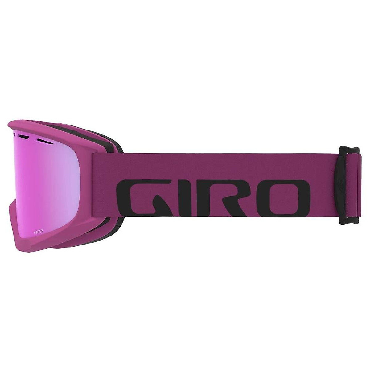 Giro Index OTG Adult Snow Goggles - Berry Wordmark Strap with Vivid Pink Lens (2020)
