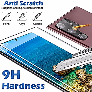 Coliary [2+2 Pack] Galaxy S22 Ultra Screen Protector, 9H Tempered Glass, Ultrasonic Fingerprint Support, 3D Curved, HD Clear Scratch Resistant for Samsung Galaxy S22 Ultra 5G Glass Screen Protector