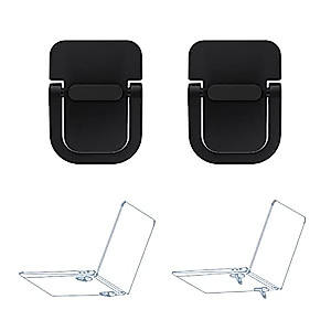 2pcs Keyboard Stands, Mini Laptop Stand for Desk, Portable Laptop Stand Compatible with MacBook Air Pro, Dell XPS, Lenovo, HP More. ( Black )