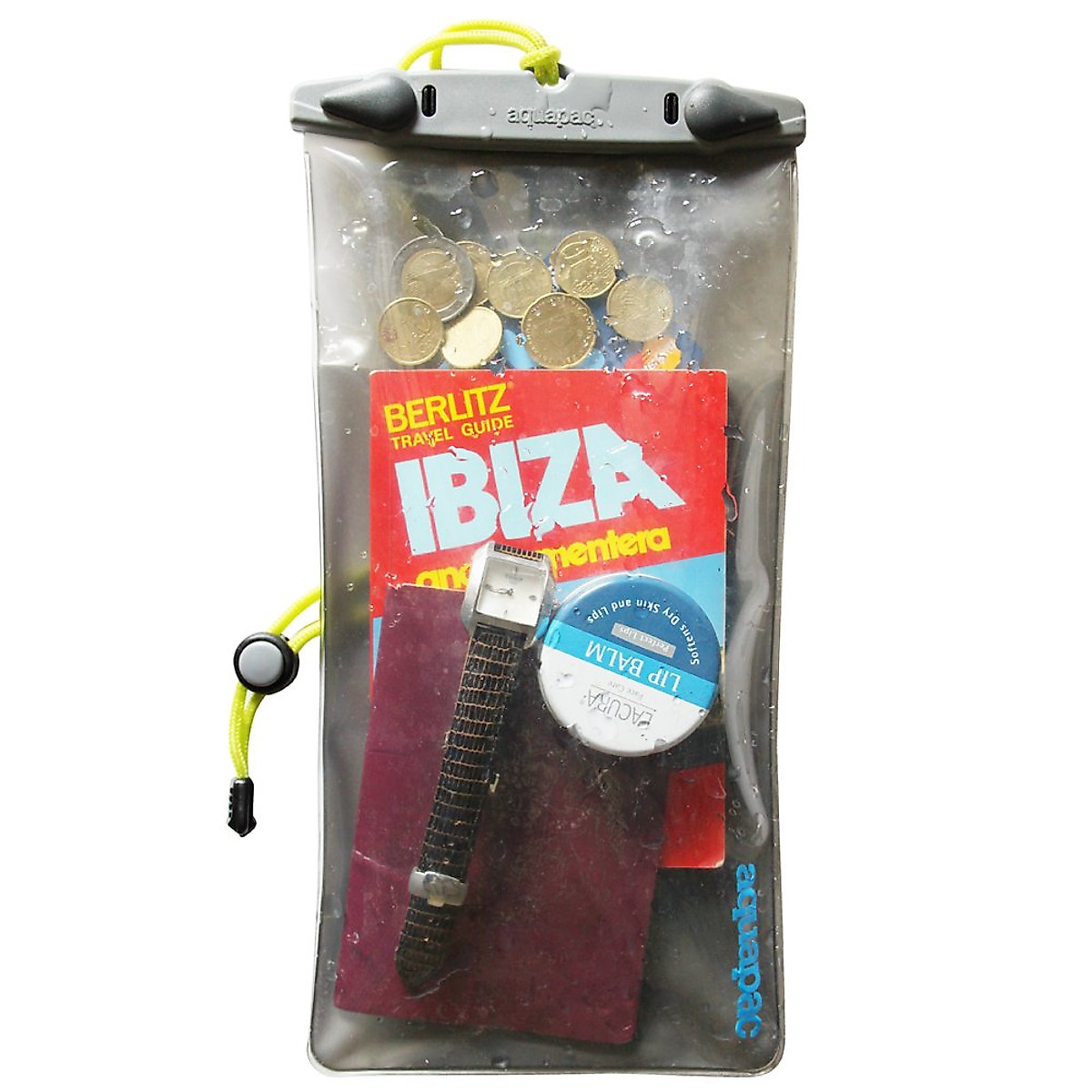 Aquapac Waterproof Small Paddle Case, Made in The UK, Carry Cord, Travel Essential, 5 Year Warranty, Eco Friendly, Watersports, Hiking, Mountain Biking, Running Accessory Black