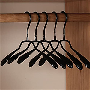 EYHLKM White PVC Coated Hanger Metal Hanger Non-Slip Anti-Print Hanger ( Color : D , Size : 32*19cm )