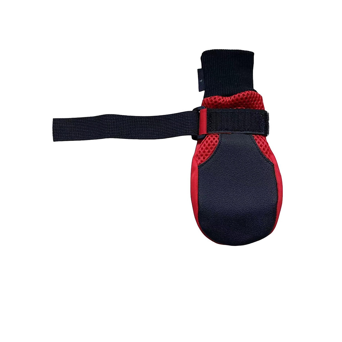 LONSUNEER Dog Boots Breathable Protect Paws Soft Nonslip Soles Set of 4 Size Large Color Red