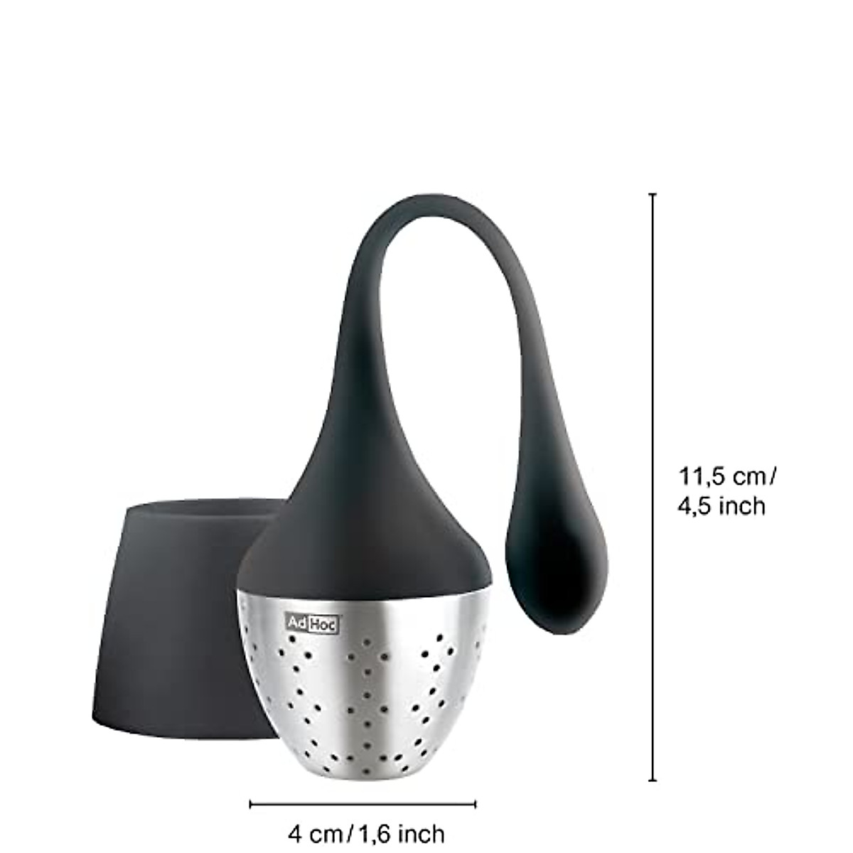 AdHoc Tea Egg Hangtea, Small, Black