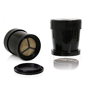 Finum Coffee Sprinter Pour Over Brewing Filter with Micro-Fine Stainless Steel Mesh, For a Single Cup, Black