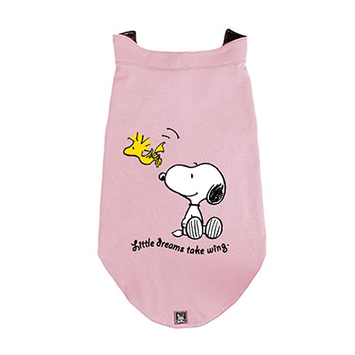 ZOOZ PETS Snoopy Dog Winter Coat Official Charlie Brown Dog Outterwear, Easy to Cover Your Dog with Cute and Colorful Vest for Dogs and Cats, Protect Your Puppy or Senior (Extra Large - Dreams Pink)