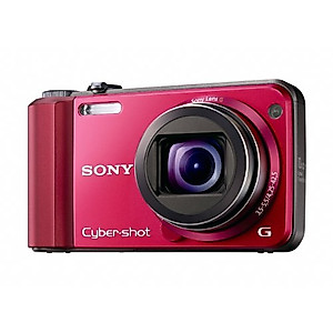 Sony Cyber-Shot DSC-H70 16.1 MP Digital Still Camera with 10x Wide-Angle Optical Zoom G Lens and 3.0-inch LCD (Red)