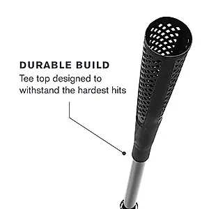 SKLZ Pro Elite Heavy-Duty Adjustable Baseball and Softball Batting Training Tee Black