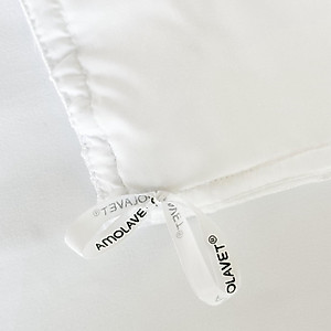 Amolavet White Duvet Cover Queen Size Boho Tassel Ultra Soft Lightweight Brushed Microfiber Queen Duvet Cover 3 Pieces Set 1 Duvet Cover 90x90 with Zipper Closure + Corner Ties and 2 Pillow Shams