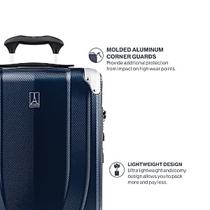 Travelpro Pathways 3 Hardside Expandable Luggage, 8 Spinner Wheels, Lightweight Hard Shell Suitcase, Checked Large 28 Inch, Royal Blue