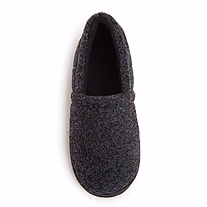 Skysole Boys’ Slippers, Lightweight and Comfortable A-Line Slip-Ons with Rubber Soles, Black, Size 5