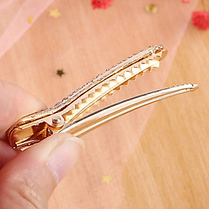 12 Pcs Rhinestone Alligator Hair Clips Fancy Crystal Duckbill Hair Clips for Women Girls Hair Styling Tools Accessories
