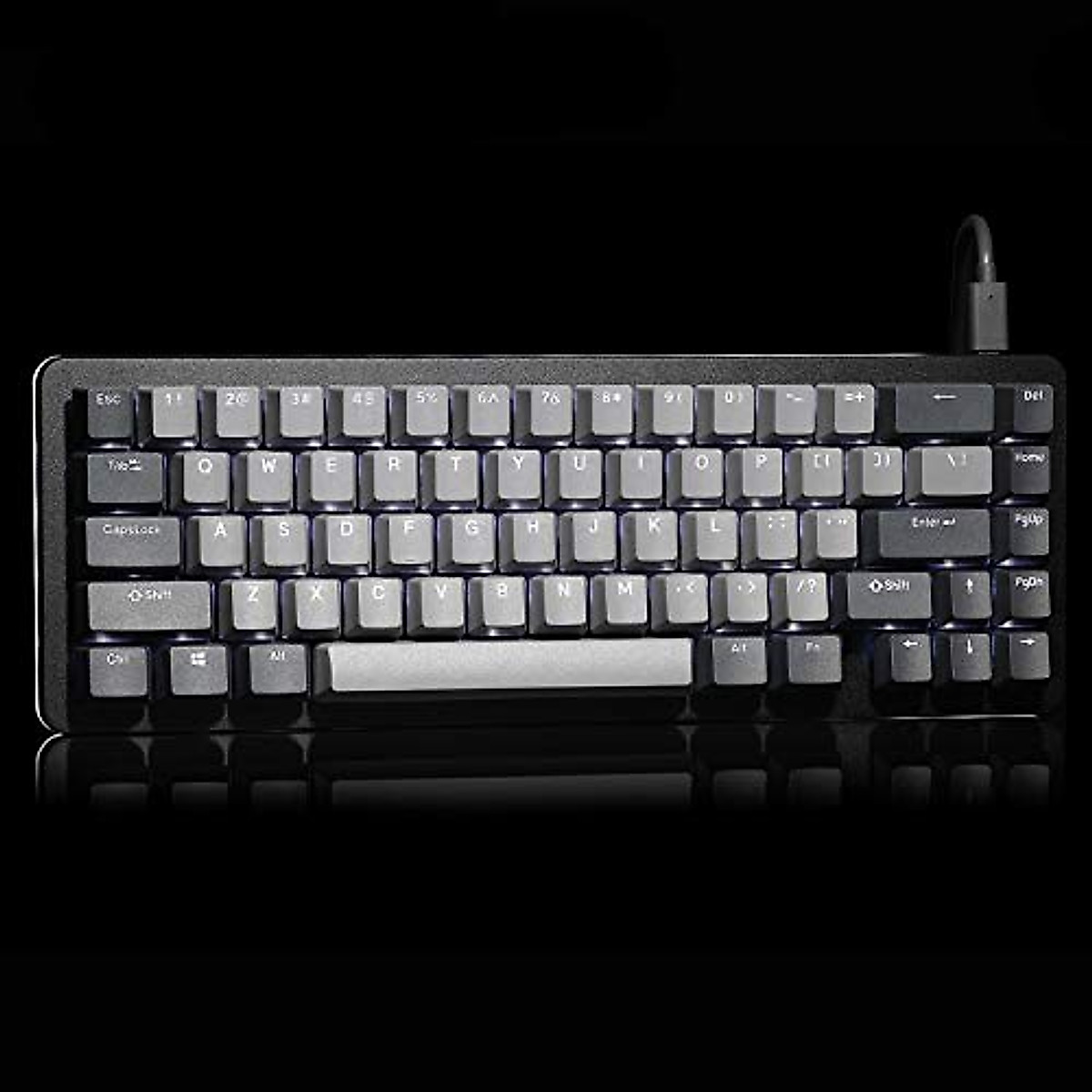 Drop ALT Mechanical Keyboard — 65% (67 Key) Gaming Keyboard, Hot-Swap Switches, Programmable Macros, RGB LED Backlighting, USB-C, Doubleshot PBT, Aluminum Frame (Halo True, Black)
