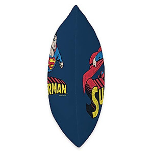 Superman Flying Over Throw Pillow, 18x18, Multicolor