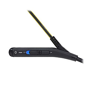 Audio-Technica ATH-CKS550BTBGD Bluetooth Solid Bass Wireless Earbuds with Mic & Control, Black-Gold