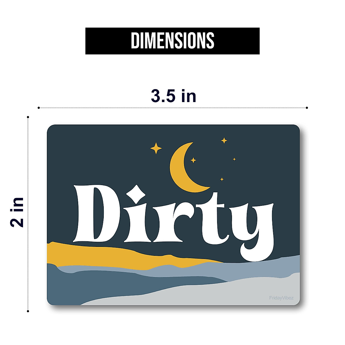 Boho Decor Dishwasher Magnet Clean Dirty Sign, Strong Clean Dirty Magnet for Dishwasher, Universal Dirty Clean Dishwasher Magnet Indicator for Kitchen Organization, Refrigerator Dish Wash Sign Magnet