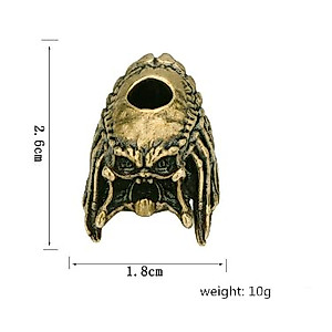 2pc Iron-Blooded Orphans Brass Bead Keychain Pendant Copper Paracord Bracelet Accessories EDC DIY Paracord Bead Paracord Accessories