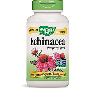 Nature's Way Echinacea Herb Capsules, 180 Count
