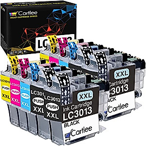 Cartlee 10-Pack Compatible Ink Cartridges Replacement for LC3013 LC-3013 Ink Cartridges BK/C/M/Y LC3011 Ink Cartridges for Brother LC3011 Ink Cartridges for Brother Printer Ink LC3011 (4BK, 2X C/M/Y)