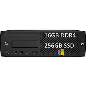 HP Z2 G4 SFF Small Form Factor Workstation Business Desktop (Intel 6-Core i5-8500 (Beats i7-10510U), 16GB DDR4 RAM, 256GB SSD) No DVD, Keyboard, Mouse, Display Port, Windows 10 Pro
