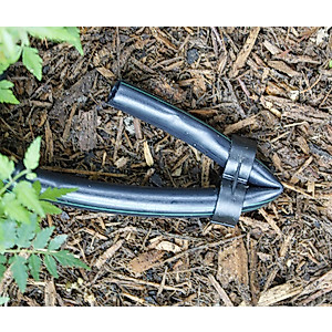 Habitech 1/2" Figure 8 End Cap Plug Irrigation Fittings (12 Pack) - Drip Line Plug Closures compatible with Rain Bird and Most 1/2" Irrigation Tubing or Sprinkler Systems