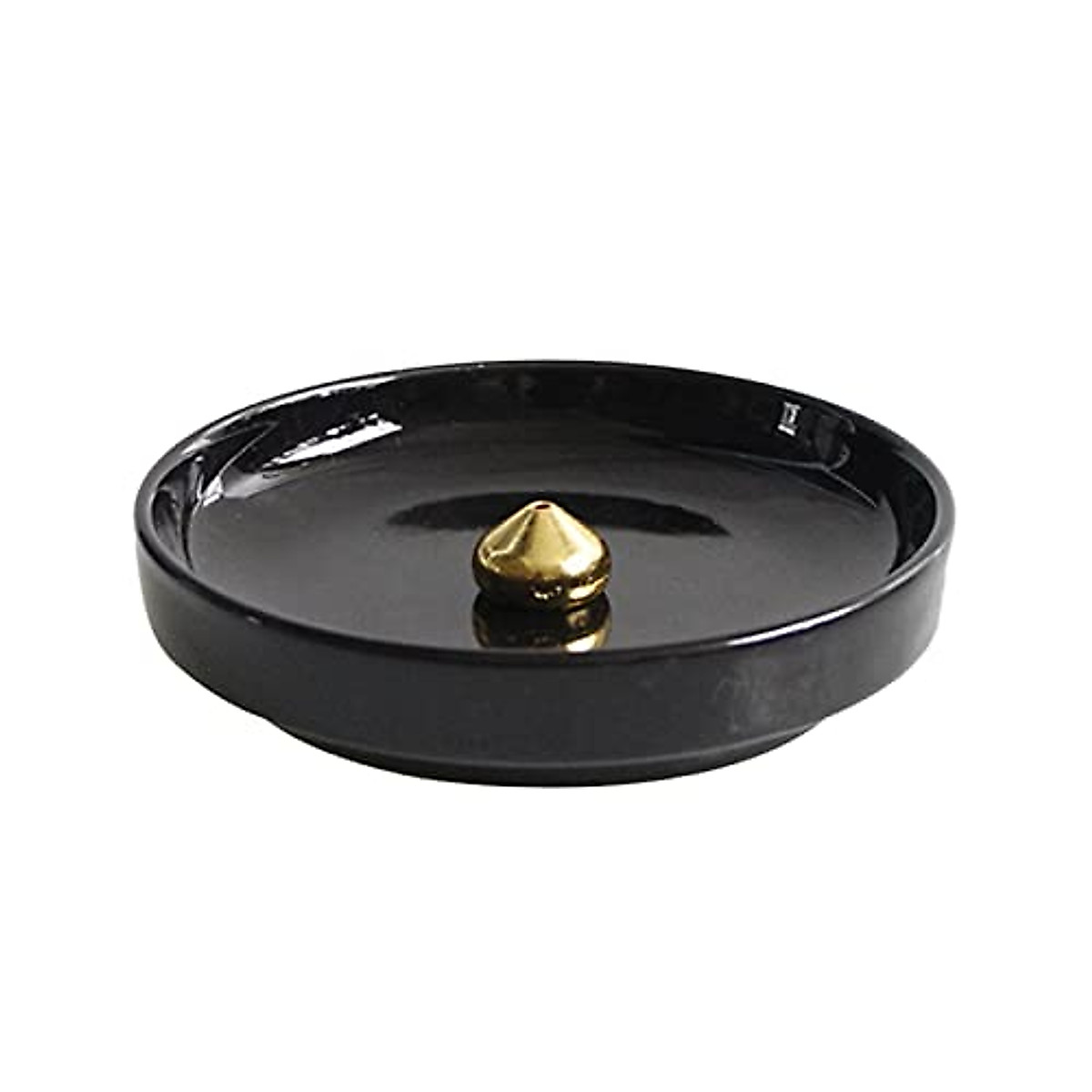 JISADER Round Cone Plate,Ceramic Buddha Furnace Burner Holder for Patio,Living Rooms,Garden Terraces Outdoor