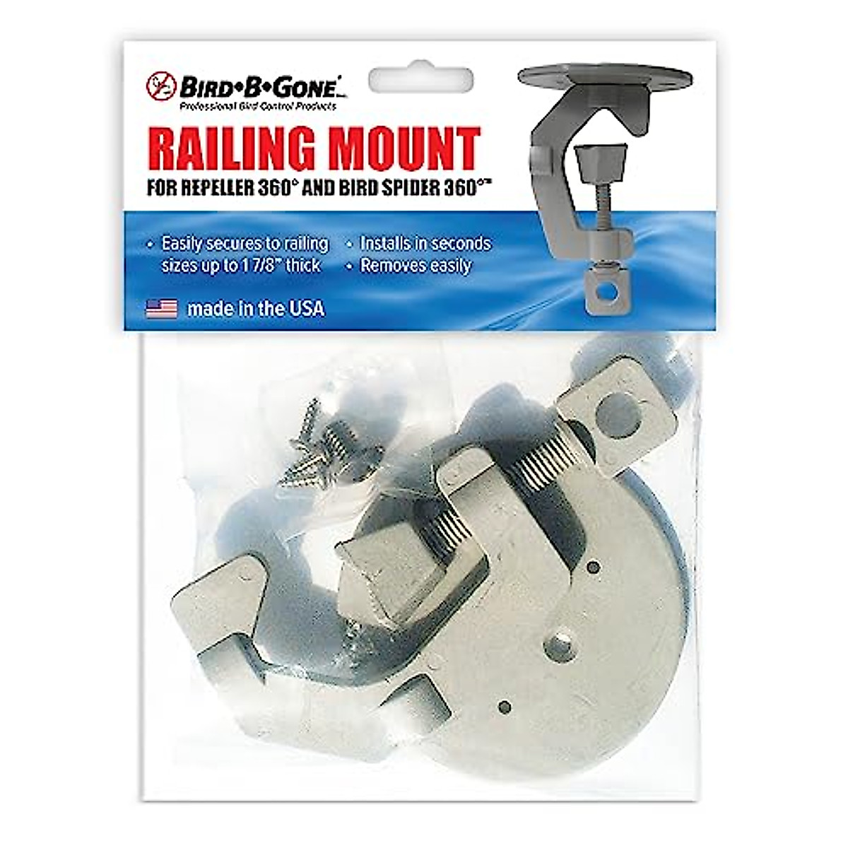 Bird B Gone Spider 360 & Repeller Railing Mount