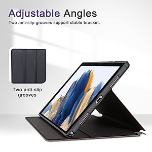 CoBak Case for Samsung Galaxy Tab A8 10.5 Inch 2022, Multi-Viewing Angles, All New PU Leather Smart Cover with Auto Sleep Wake Feature for Samsung Galaxy Tab A8 Tablet,Daffodil Yellow