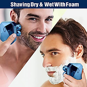 2023 Head Shavers for Men, New Upgrade 6-in-1 Bald Head Shaver, LED Electric Razor Waterproof Rechargeable, Wet &Dry Rotary Cordless Shaver Grooming Kit with Beard Clippers Nose Trimmer Mens Gift