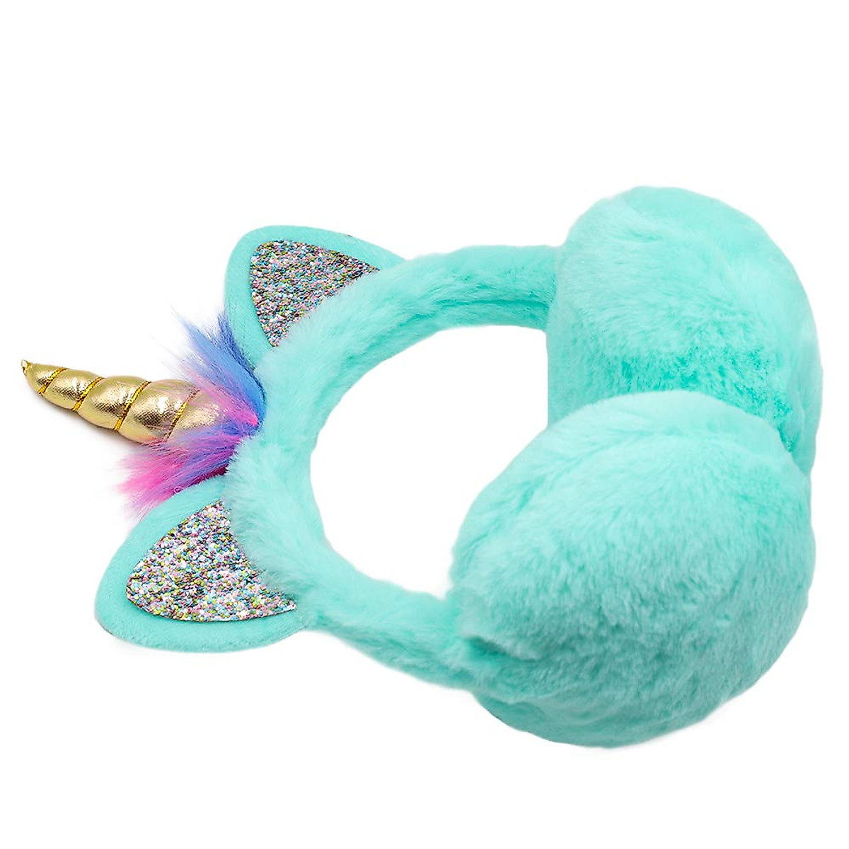 ZTL Unicorn Earmuffs for Girls Kids Women Soft Plush Ear Warmers Winter Ear Muffs