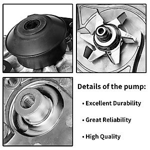 Timing Belt Kit with Water Pump | Compatible with 2003-2018 Honda Accord Odyssey Pilot, Acura MDX RDX RL TL TSX & Saturn Vue 3.0L 3.5L 3.7L Vehicles | Replaces# 19200-RDV-J01, TKH002, TCKWP329