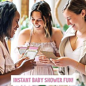Neatz Baby Shower Games for Girl - Huge Set, 7 Games - Hilarious Baby Shower Games, Baby Prediction Cards, Mason Jar Baby Shower Decorations for Girl