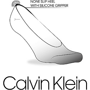 Calvin Klein Womens' Socks - Lightweight Performance No-Show Liners (12 Pack), Size 4-10, WhiteBlack Assorted