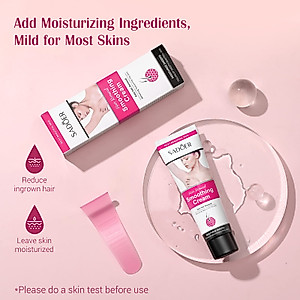 Shinowa Hair Removal Cream, Gel Painless Flawless Depilatory Cream, Gentle Soothing Hair Removal for Women Girl Arms Legs Body Underarms, Suitable for All Skin Types, 1 Pack