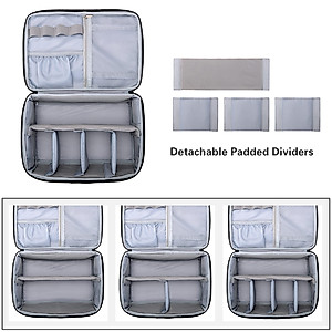 Trunab Medicine Storage Bag with Combination Lock, Lockable Pill Bottle Organizer, Travel Medication Carry Case for Medicine Box, Prescription, Vitamins,Supplements or Medical Supplies