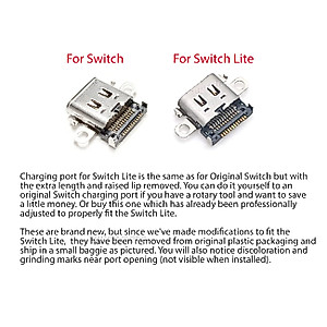 SuperTerrific Charging Port for Nintendo Switch USB Type C (1 Piece)