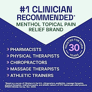 Biofreeze Overnight Gel Pain Relief, Knee & Lower Back Pain Relief, Arthritis Pain Reliever, Neck Pain Relief, Cooling Joint Pain Relief, FSA/HSA Eligible, Lavender Scented Menthol Gel 3 Fl Oz