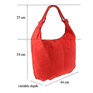 Girly HandBags Hobo Italian Suede Genuine Leather Shoulder Bag Yellow