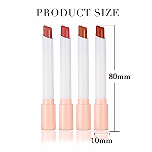 Eyret Mini Smoke Lipsticks Nude Cigarette Lipsticks Waterproof Lipsticks Smoke Tube Suit Matte Lipstick for Women and Girls(4Pcs) (C-Set C)